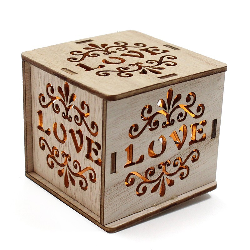 Wholesale Long Wooden LED Light Shadow Box - Stars - AWGifts Europe ...